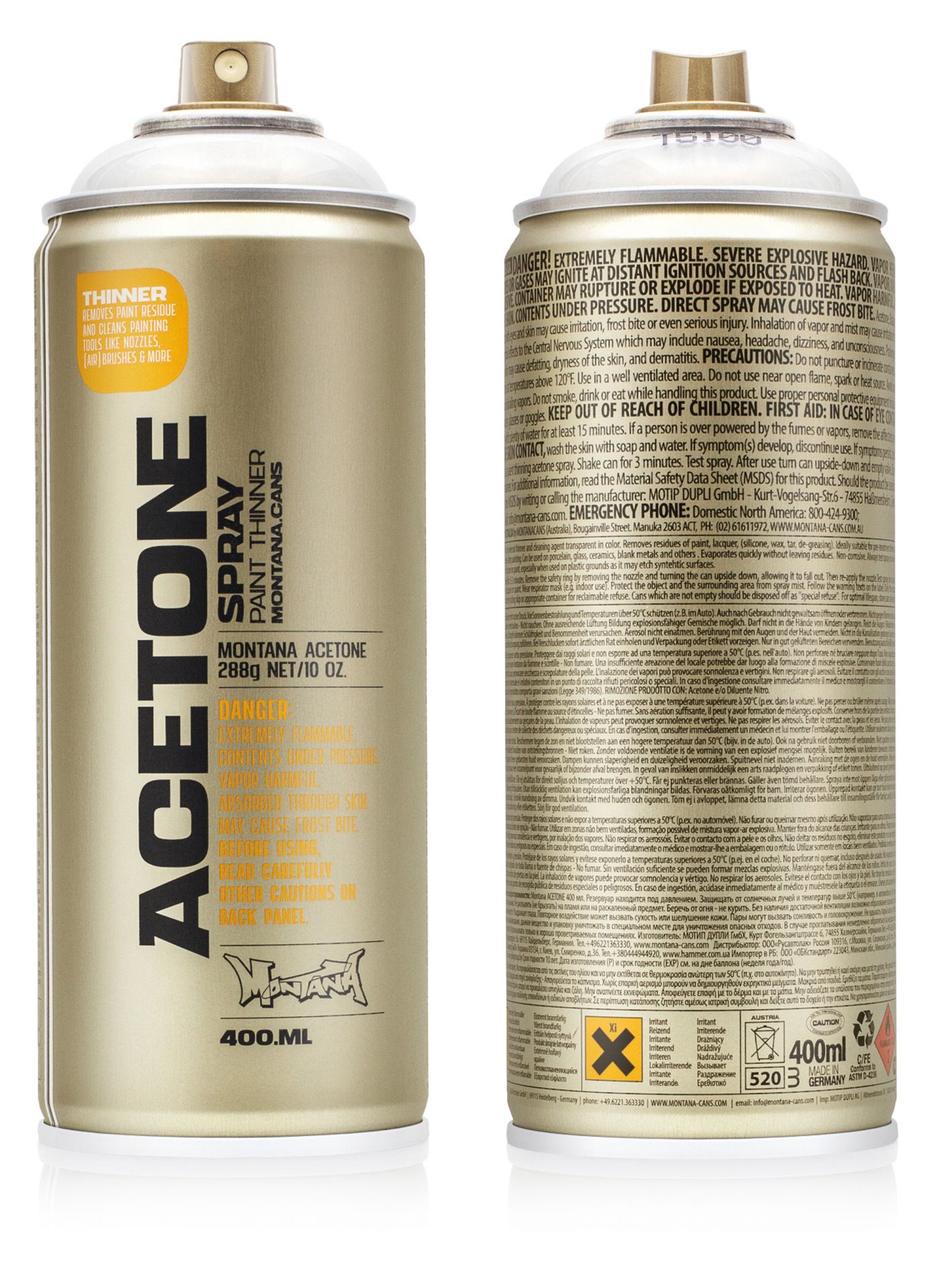 Montana ACETONE / CAP CLEANER Spray 400ml