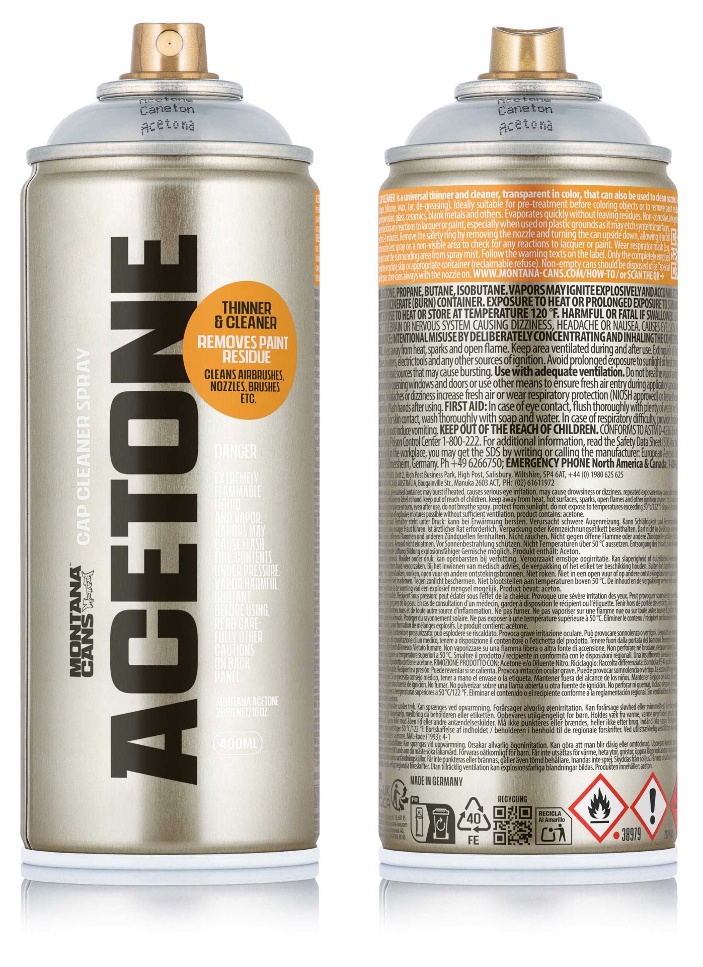Montana ACETONE / CAP CLEANER Spray 400ml