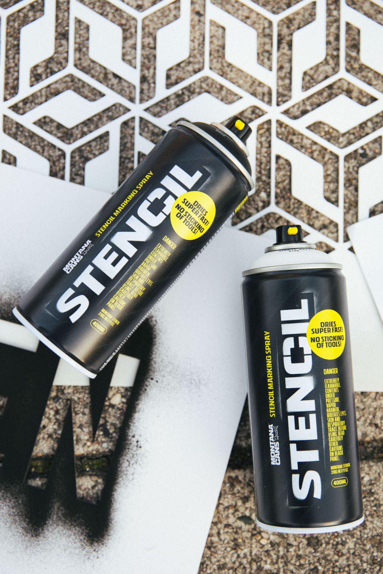 Montana STENCIL Spray 400ml | Stencil 9100 White | 472725