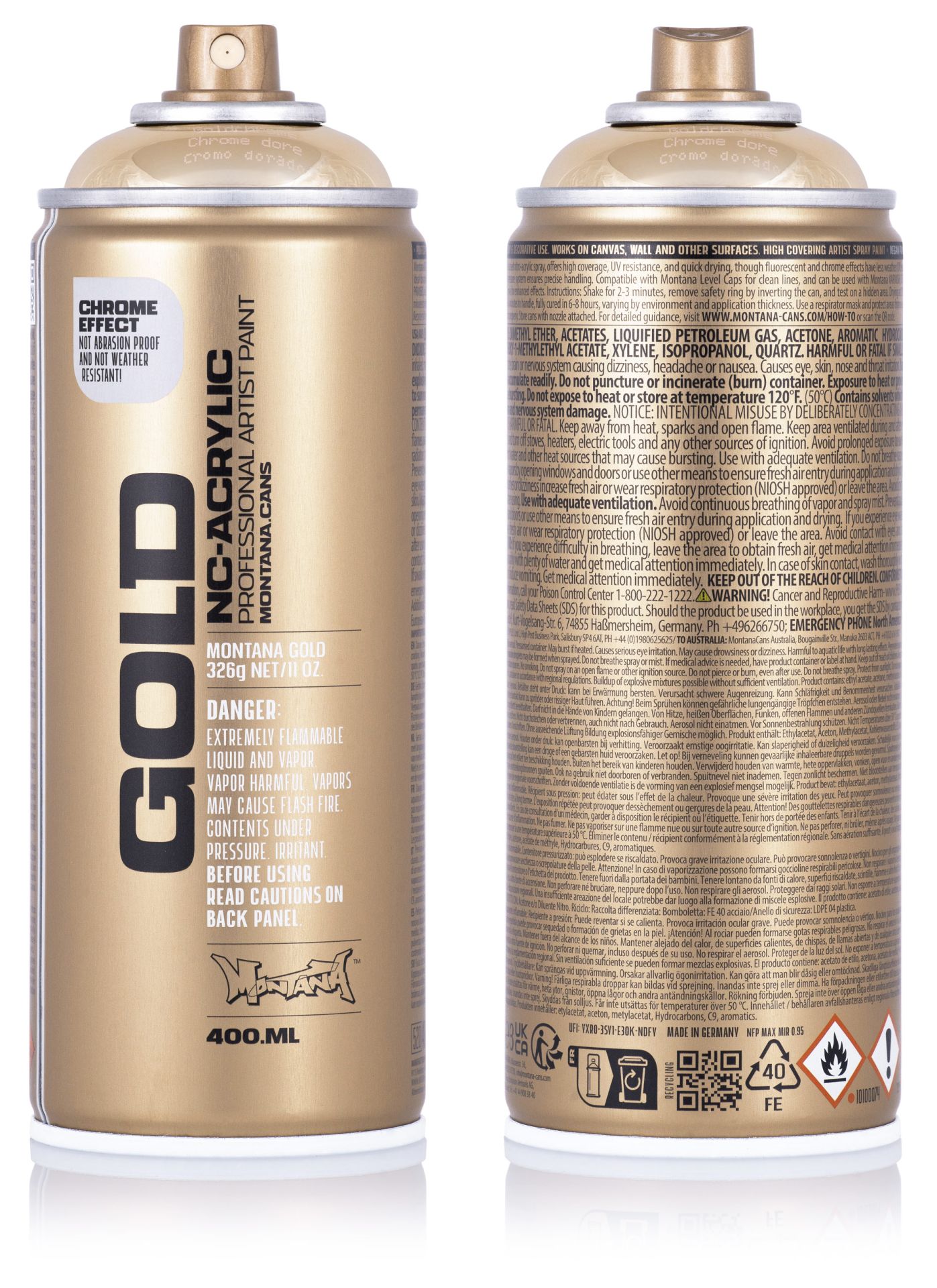 Montana GOLD 400ml - Chrome Effect Colors