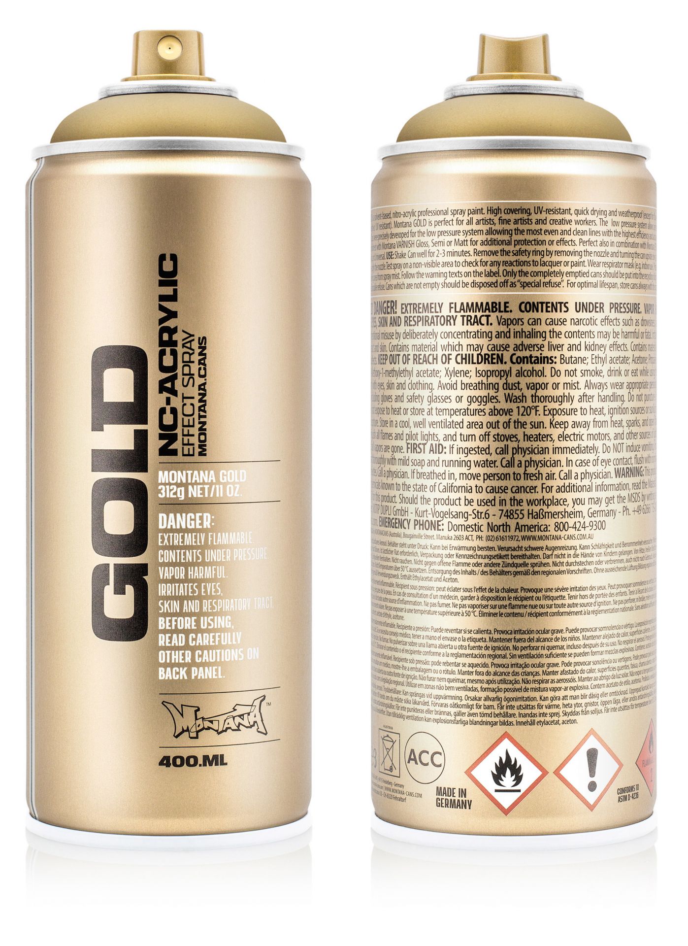 Montana GOLD Spray Paint 400ml