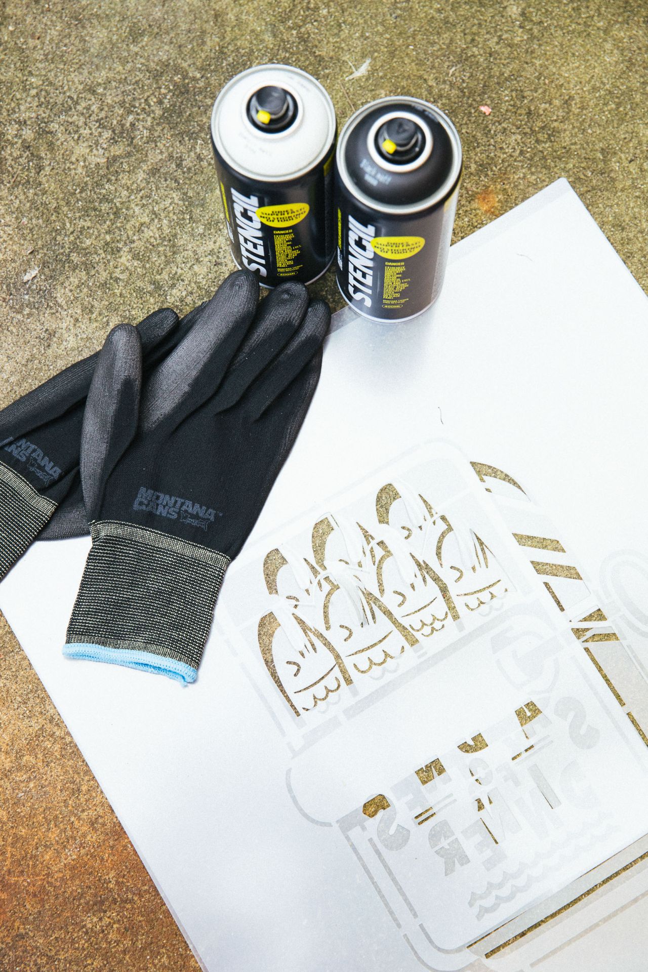 Montana STENCIL Spray 400ml | Stencil 9100 White | 472725