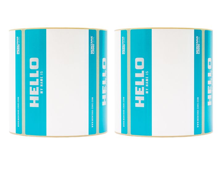 HELLO MY NAME ROLL OF STICKERS